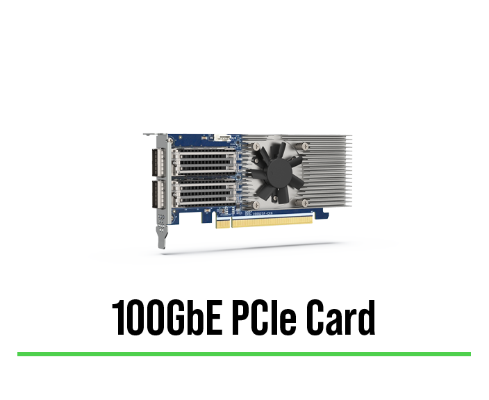 This PCIe Gen 4 x 16 expansion card enables you to add dual 100GbE ...