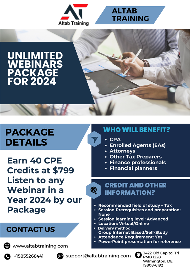 Unlimited Webinar Package For 2024