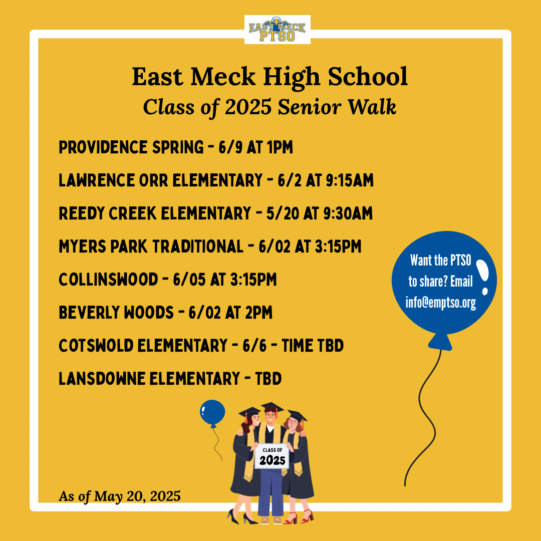East Meck PTSO Update – 5/20/25