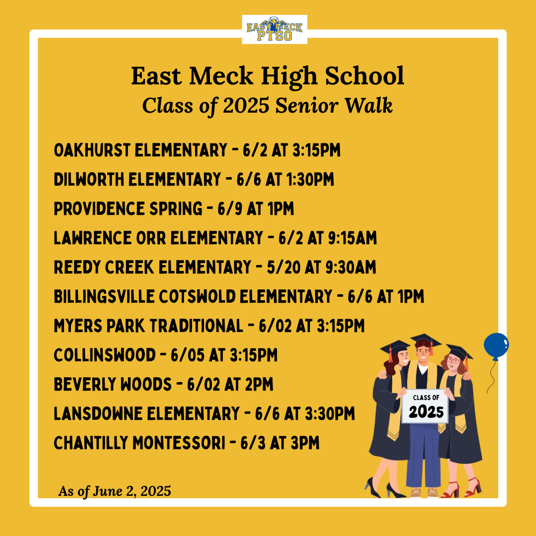 East Meck PTSO Update – 6/3/25