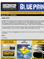 Contractor Connection Newsletter Archives